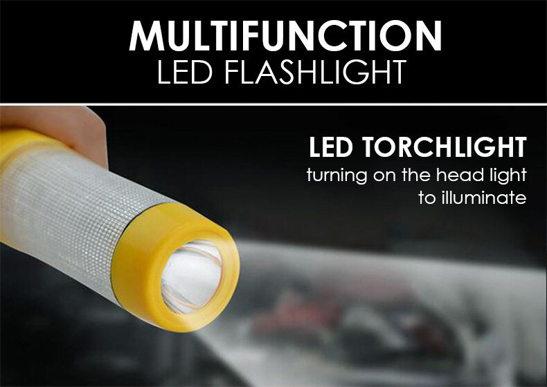 4 in 1 Car Emergency Multi-function Torchlight