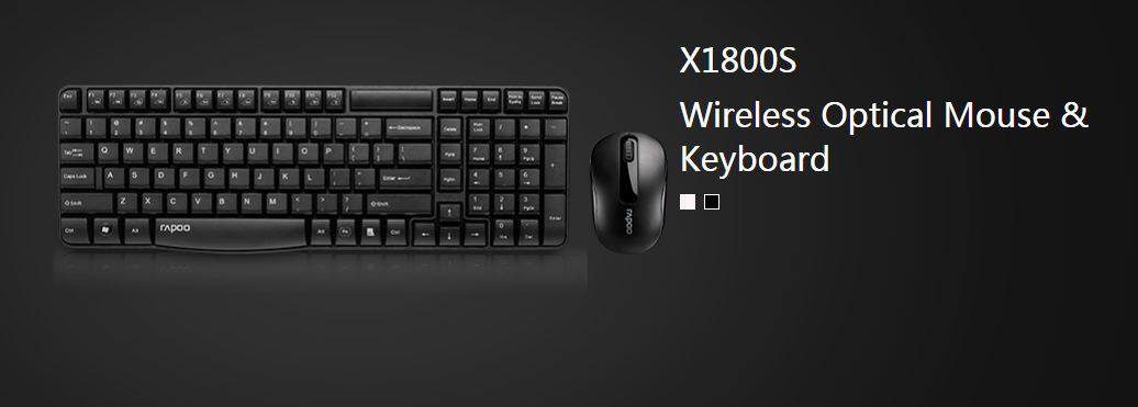 RAPOO X1800S WIRELESS OPTICAL MOUSE & KEYBOARD COMBO | Techstar Computers RAPOO X1800S WIRELESS OPTICAL MOUSE & KEYBOARD COMBO | Techstar Computers
