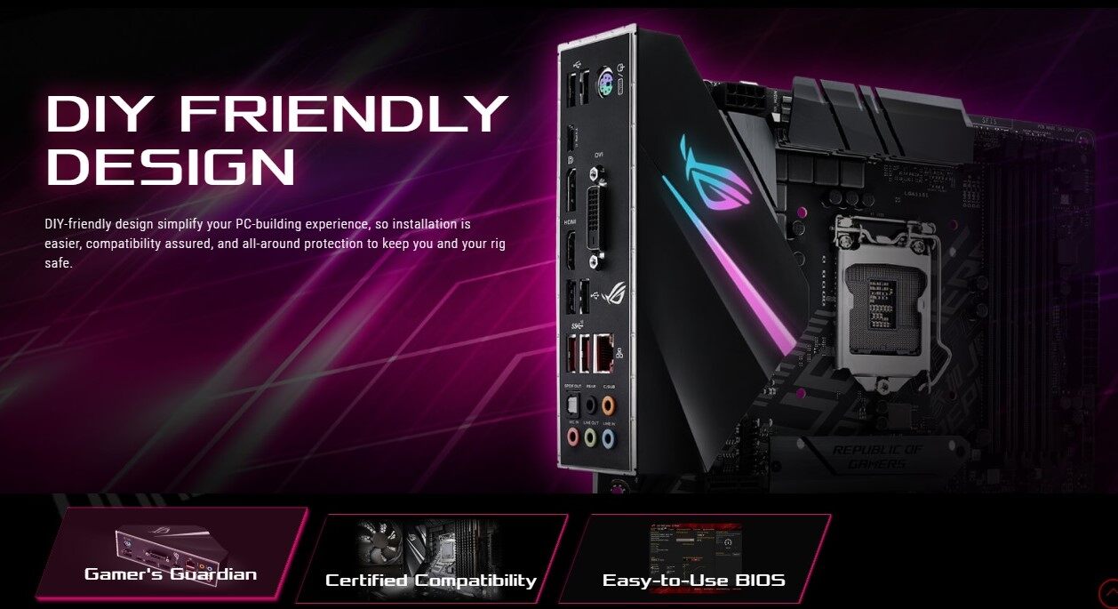 ph&co | PC Depot. ASUS INTEL H370 MOTHERBOARD MAINBOARD ROG STRIX H370 ...