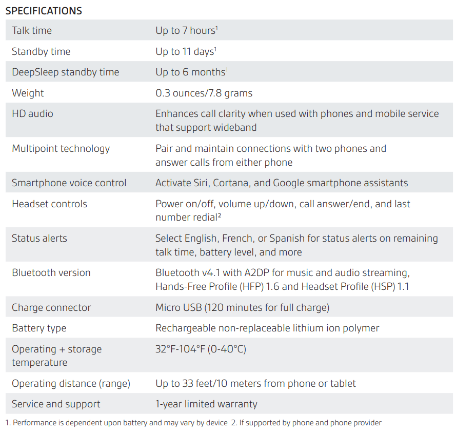 Plantronics EXPLORER 120 Wireless Bluetooth Mono Headset with Car ...