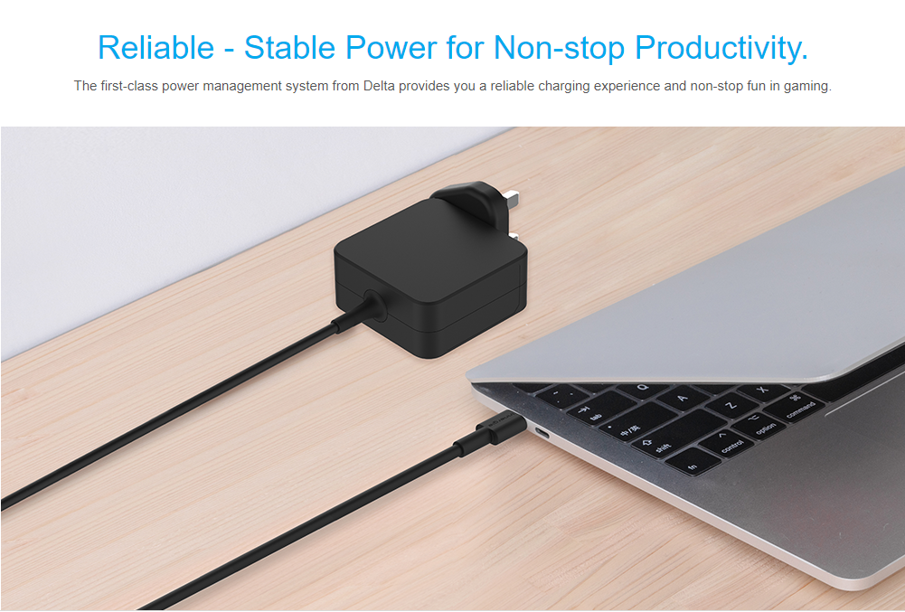 ph&co | PC Depot. INNERGIE 65W USB-C LAPTOP POWER ADAPTER BLACK