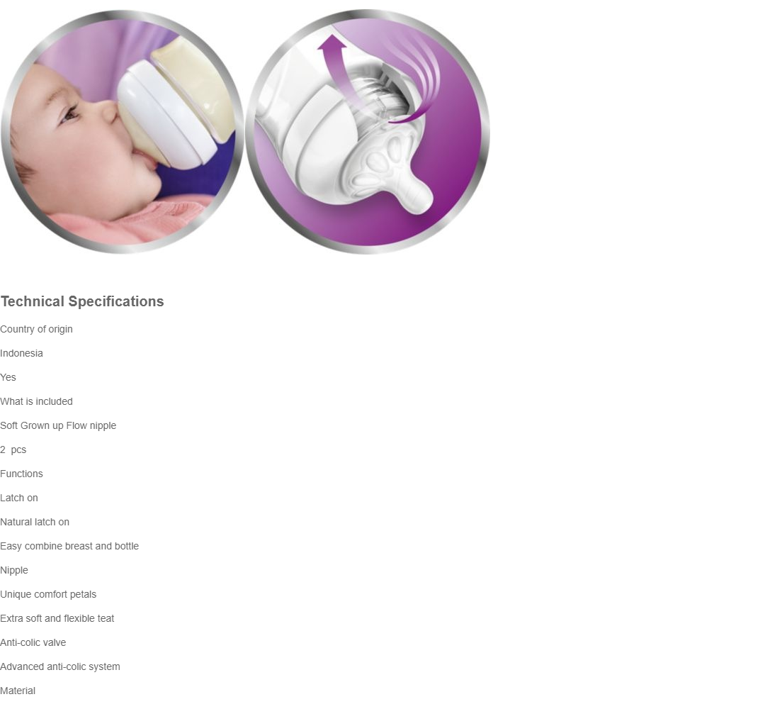 AVENT TEAT NATURAL FAST FLOW 9M+ Extra Soft Teats | PGMall