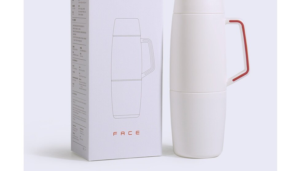 [ORIGINAL] FACE Thermos Flask 1L Travel Light Vacuum Insulated Flask ...