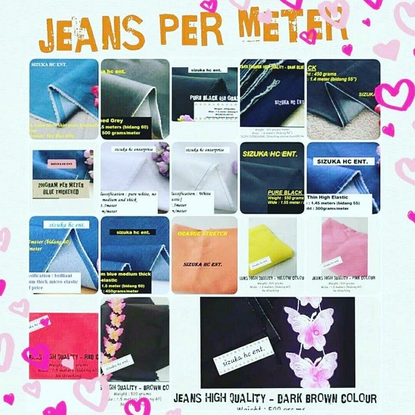 PEMBEKAL KAIN JEANS PER METER Official Store in Malaysia, Online Shop ...