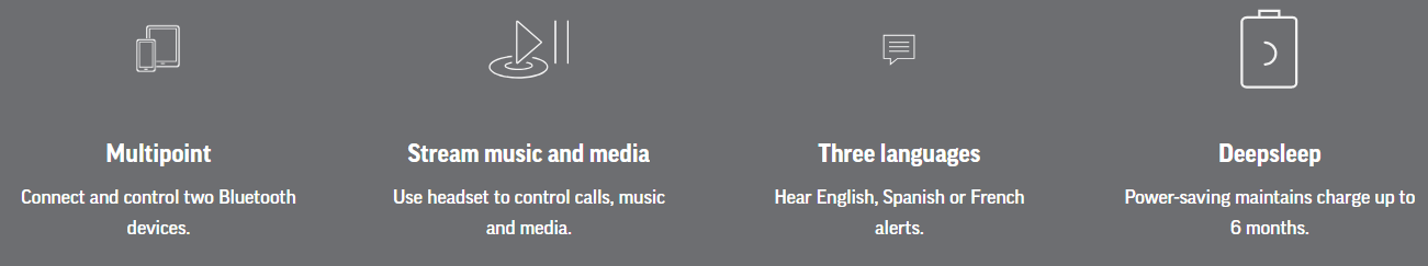 Plantronics EXPLORER 120 Wireless Bluetooth Mono Headset with Car ...