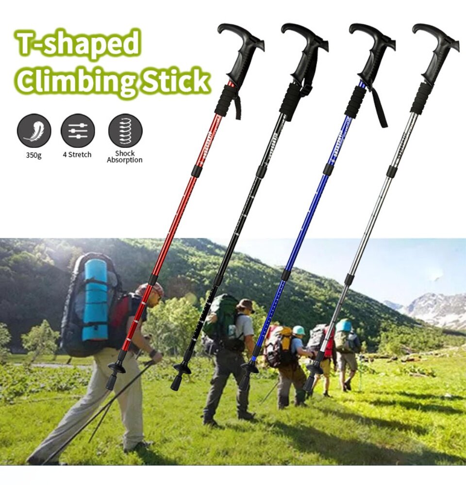 TrailBuddy Trekking Poles Lightweight, Collapsible Hiking Poles For ...