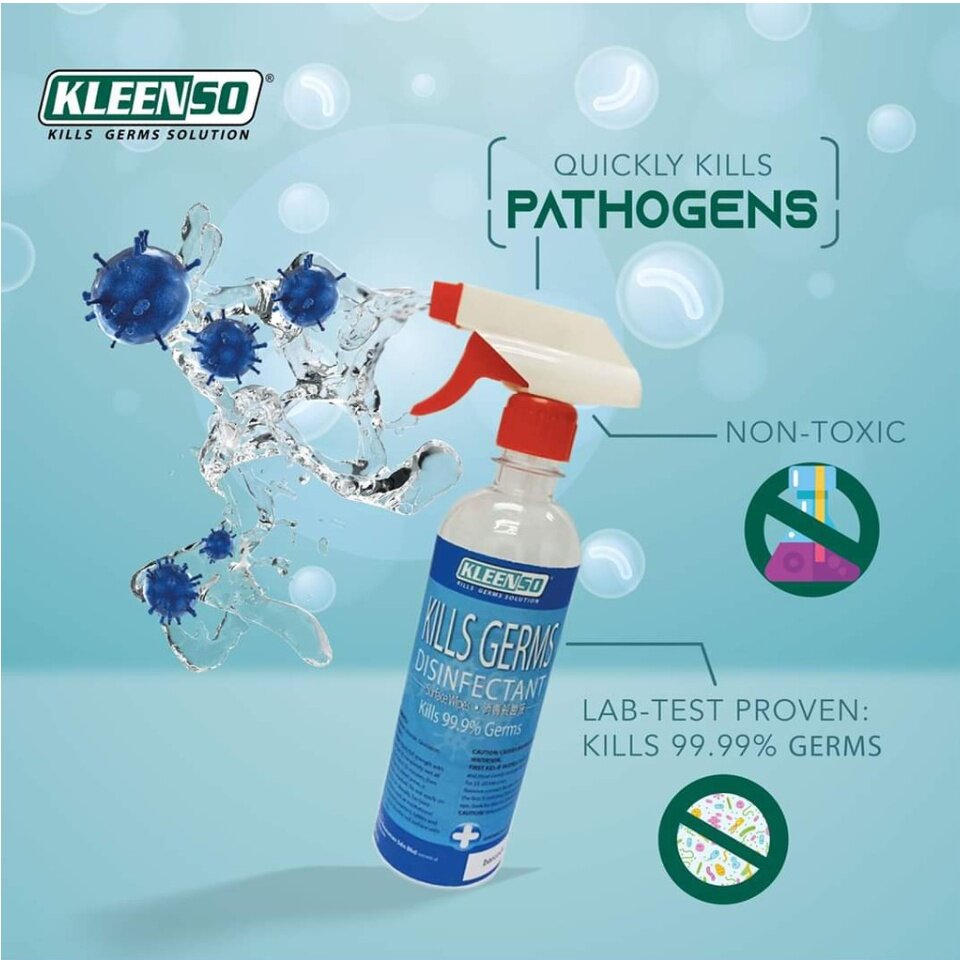 Kleenso Kill Germs Disinfectant 500ml - Kleenso.my